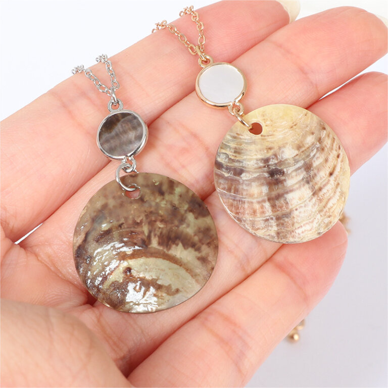 MOP Shell Necklace and Earring Set Beach Inspired Style - Justop ...