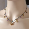 Vintage Boho Pendant Braided String Necklace with Gold Accents - Justop ...