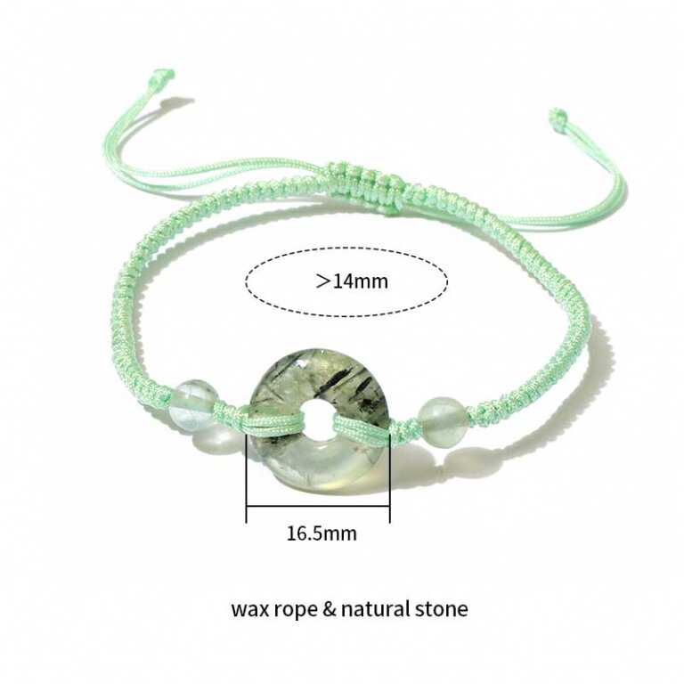 Minimalist Natural Stone Braided Cord Bracelet Collection - Justop ...